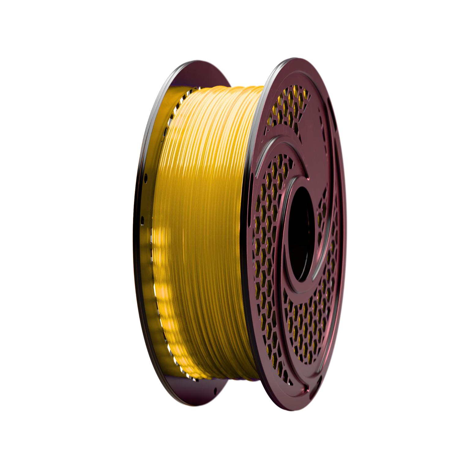 SA Filament -PETG Translucent Yellow Filament 1kg, 1.75mm – Outdoor DIY
